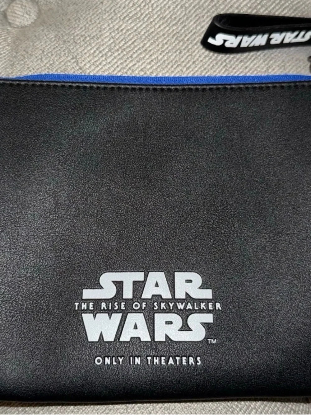 Star Wars | Bags | Star Wars Black Toiletry Pouch With Blue Trim | Poshmark
